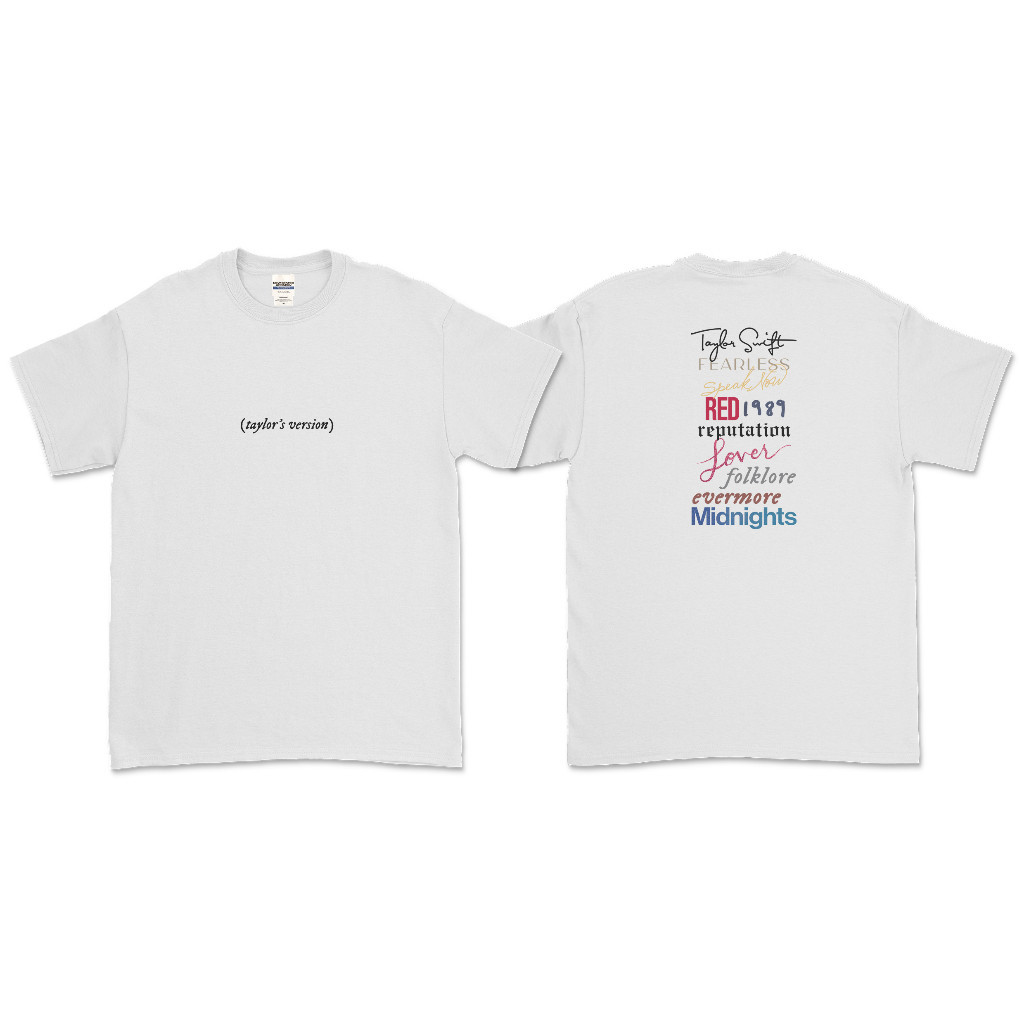 Taylor SWIFT - ALL ALBUM T-SHIRT (Front And Back) | Shopee Việt Nam