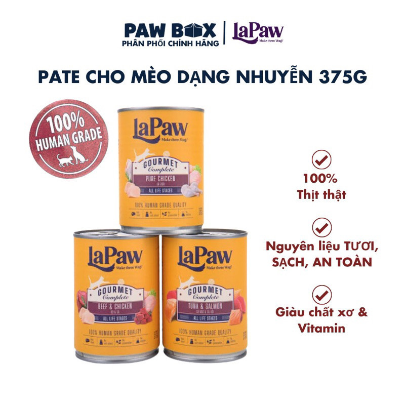 [Hộp 375g] Pate Lapaw pate mèo cao cấp cho mọi lứa tuổ | Shopee Việt Nam