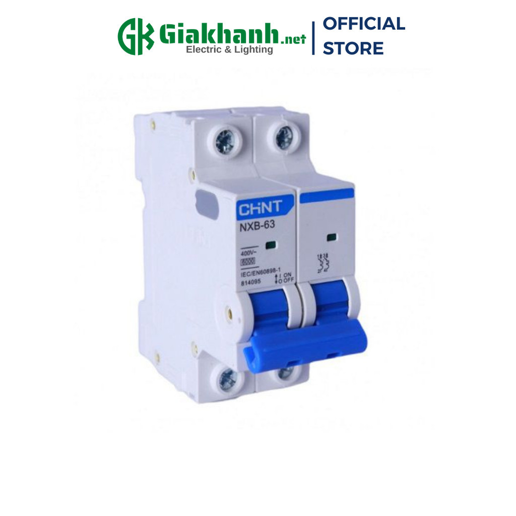 Aptomat CB Chống Quá Tải Và Ngắn Mạch MCB Chint NXB-63 32A 6kA 2P | Shopee Việt Nam