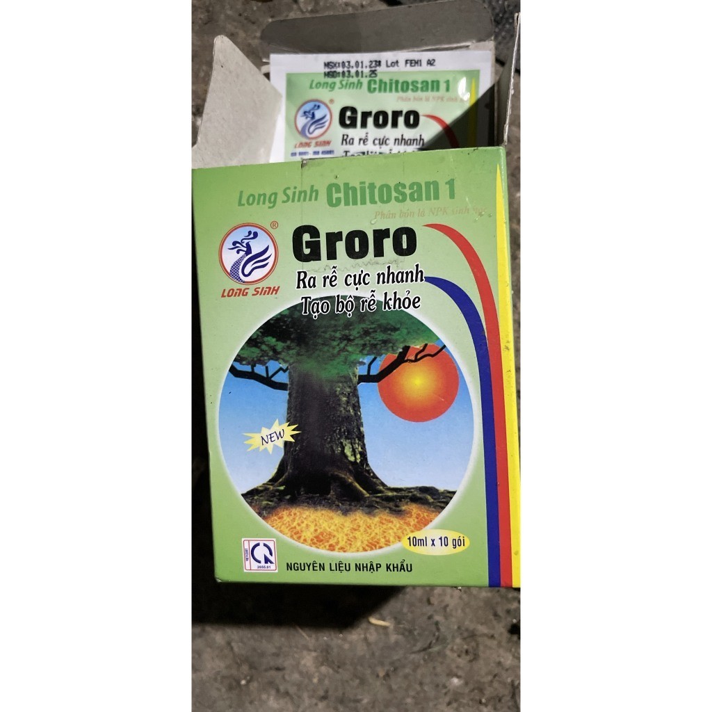 Phân bón ra rễ mạnh Groro hộp 10 gói x 10ml | Shopee Việt Nam