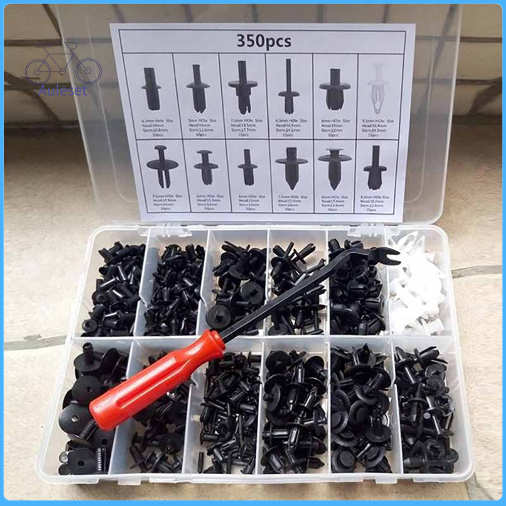 Auleset 350 Chiếc Nhựa Ô Tô Ốp Lưng Đinh Tán Bảng Cửa Chốt Viền Kẹp Với ...