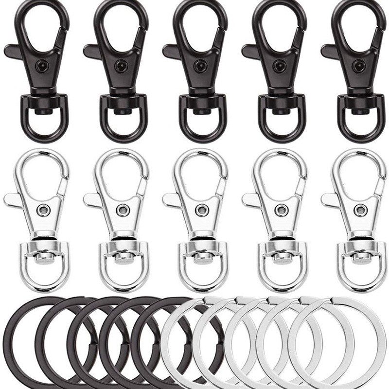 20-60 miếng kim loại xoay Buckle Hook&Split Keychain Chain Hook Móc ...
