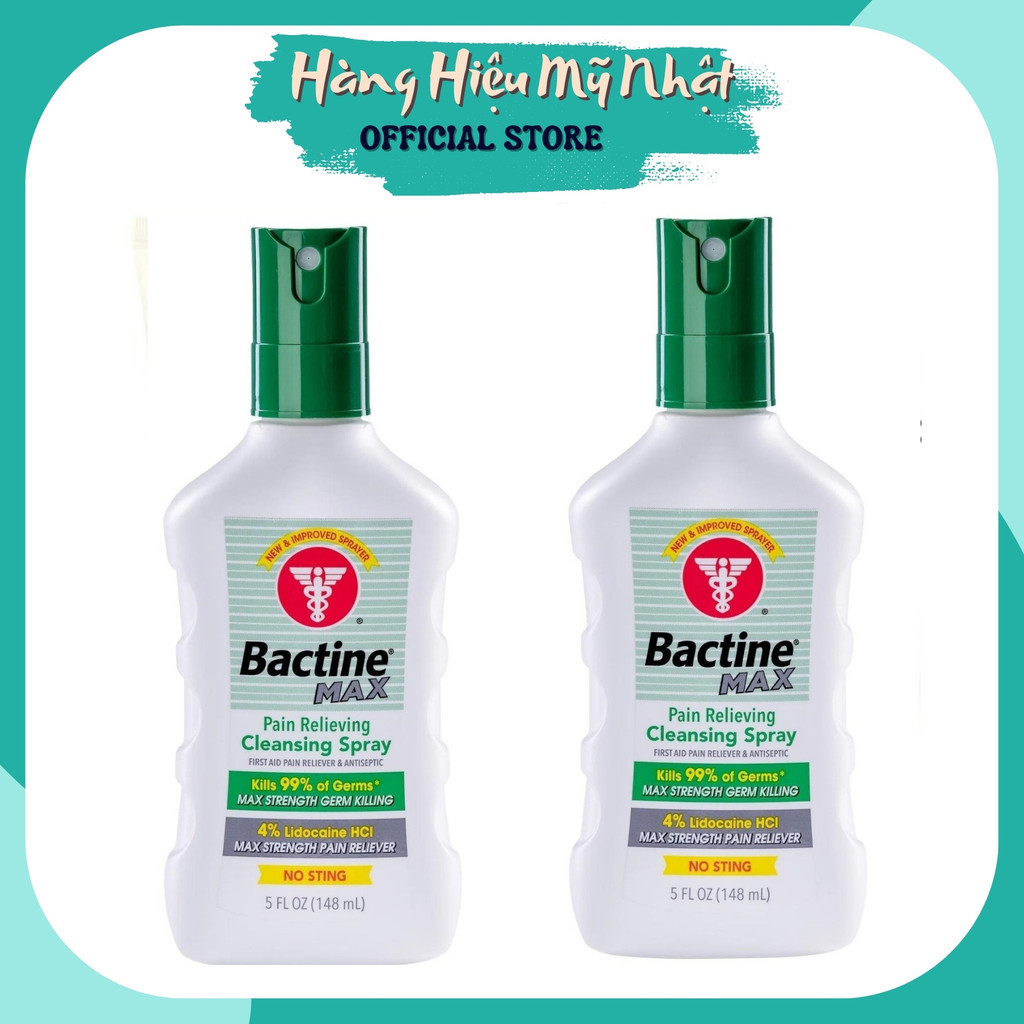 Chai xịt Bactine Max giúp giảm đa.u diệt kh.uẩn, Xịt diệ.t khu.ẩn Bactine Nhập Mỹ kèm bill ...