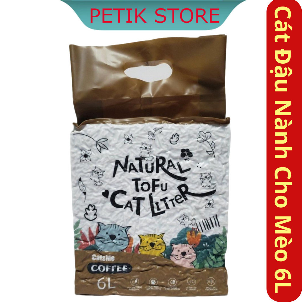 Cát Vệ Sinh Đậu Phụ Cho Mèo CATSME NATURAL TOFUR CAT LITTER Bao 6L (2KG ...