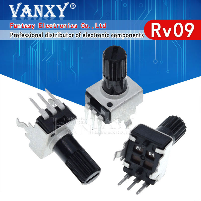 10 Chiếc Rv09 Dọc 12,5 Mm Trục 1k 2k 5k 10k 20k 50k 100k 200K 500K 1M ...