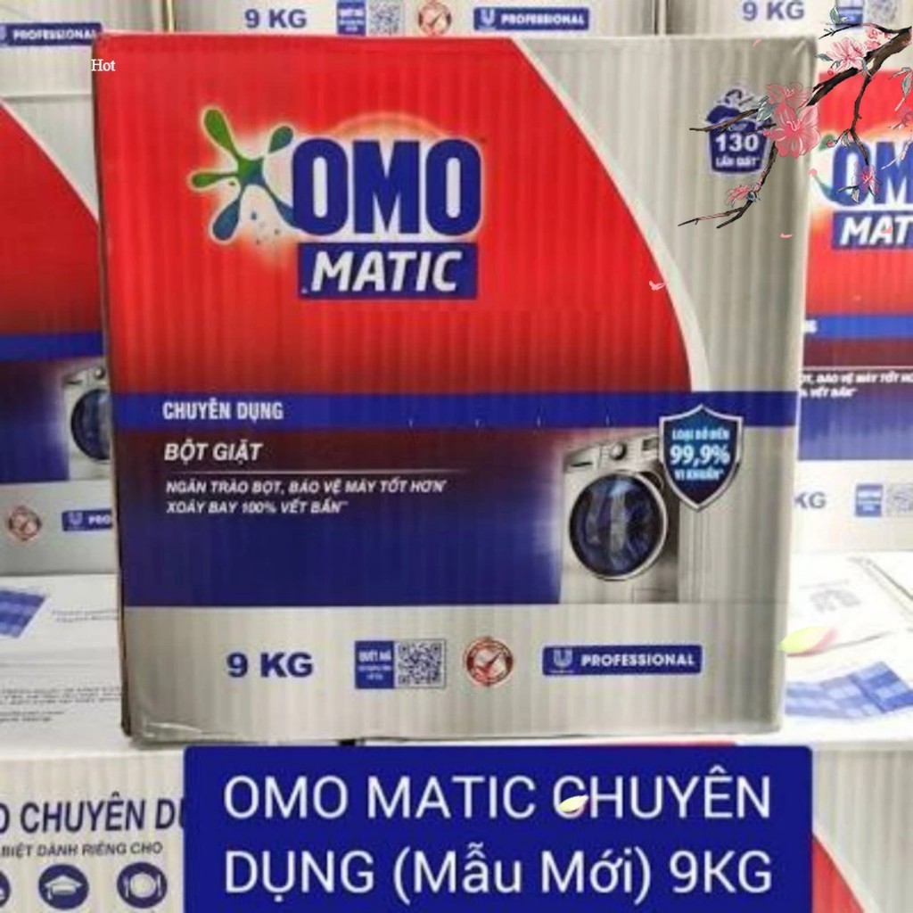 Bột giặt OMO Matic 9kg chuyên dụng Dành cho máy giặt cửa trước,cho nhà ...