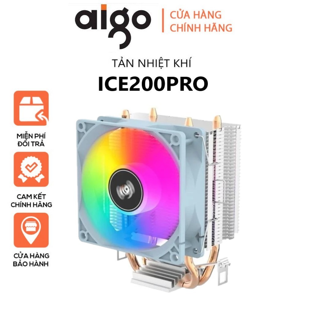 Tản Nhiệt Khí CPU AIGO ICE 400se 200 pro White- Fan 9cm Led RGB-4 / 2 ...