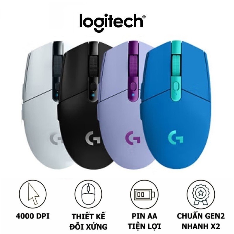 Chuột Máy Tính Gaming Không Dây Logitech G304 Wireless 6 Nút Gồm Pin ...