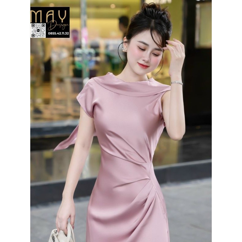 Váy Lụa Nữ MAY I158 - Đầm Lụa Dự Tiệc Thiết Kế Mềm Mại Nữ Tính Chuẩn MAY | Shopee Việt Nam