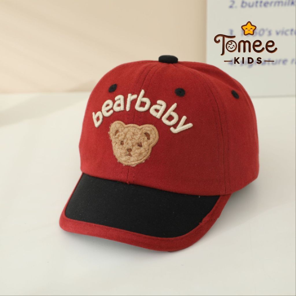 Mũ lưỡi trai thêu hình gấu chữ Bearbaby cho bé trai bé gái 1-4 tuổi ...