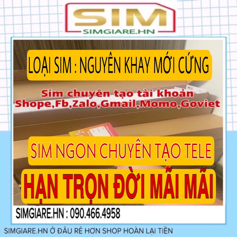 [ HÀNG SIM MỚI TELE ] SIM VIETNAM NGHE GỌI TẠO TÀI KHOẢN SIÊU RẺ ...