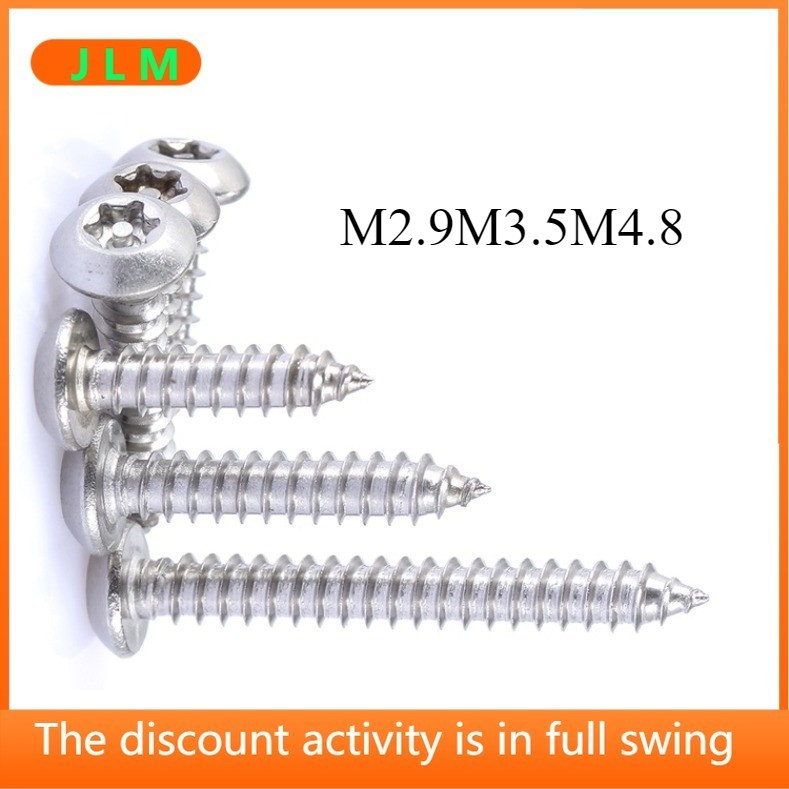 ((Jlml) Thép không gỉ 304 Đầu Tròn Torx Có Kim Tự Gắn Vít M2.9 M3.5 M4.8 Vít Tự Gắn Chống Trộm ...