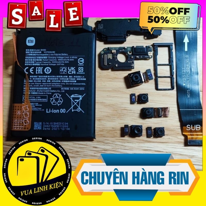 Linh Kiện Xiaomi Redmi Note 11 / Camera trước,Camera sau,main sạc,cáp ...