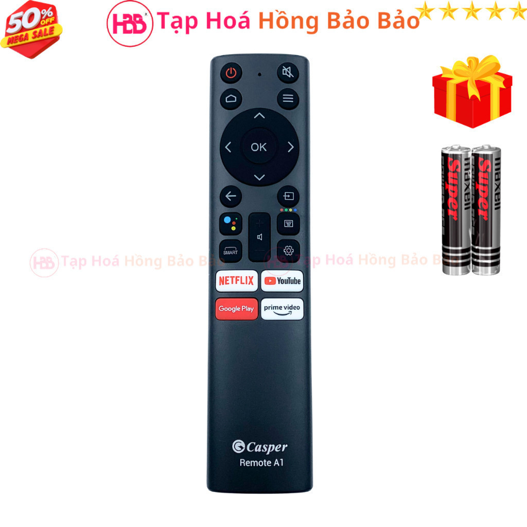 Remote điều khiển tivi Casper A1 Mã 01, Điều Khiển TV Casper Internet ...