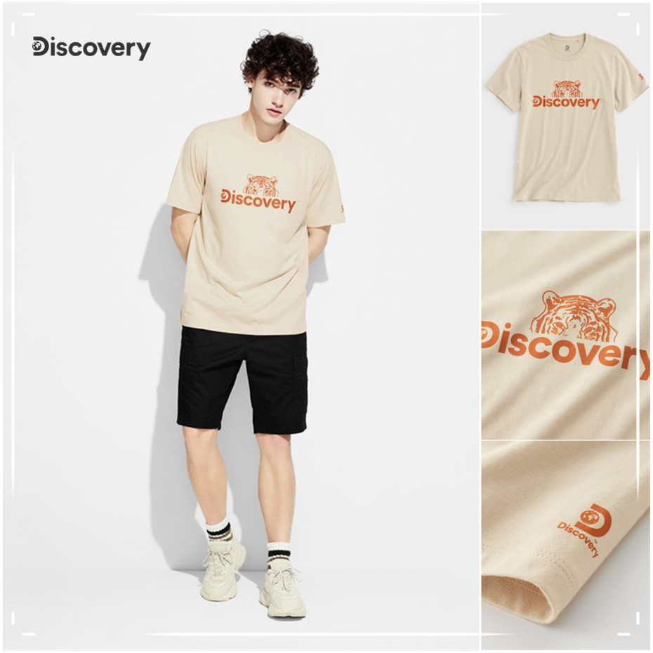 Áo thun nam ngắn tay Cotton nguyên chất mới Discovery Discovery Tiger ...