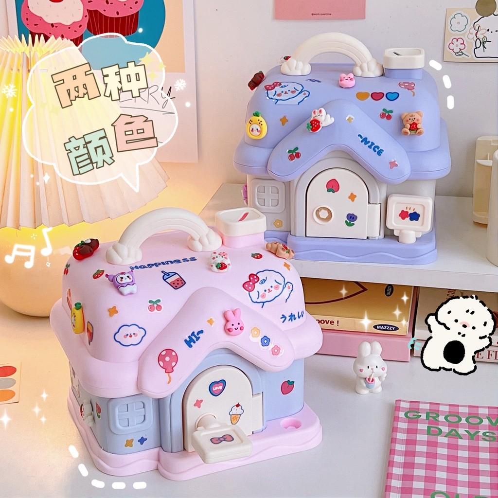 Heo Đất Tiết Kiệm Tặng Gói Sticker 3D Hình Ngôi Nhà Dễ Thương Cho Bé ...