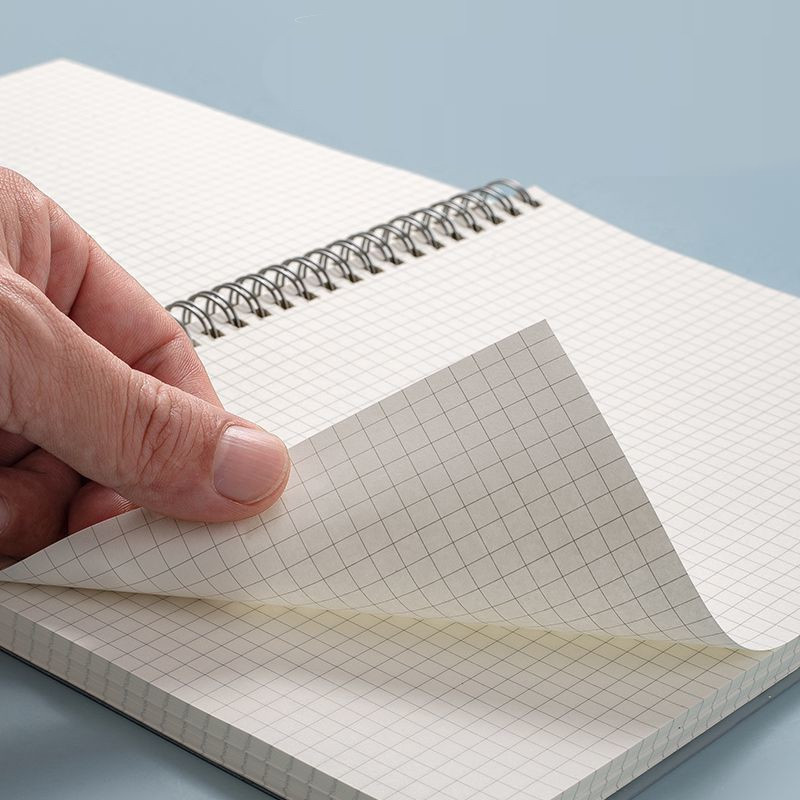 Sổ lò xo basic A6 A5 B5 A4 160 trang kẻ caro kẻ ngang vở tập bullet ...