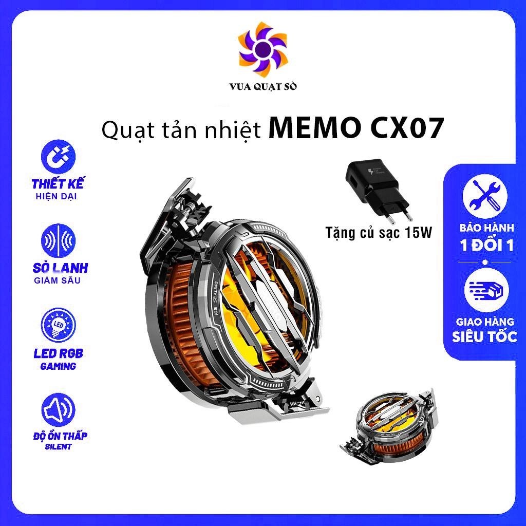 Quạt tản nhiệt sò lạnh từ tính Memo CX07 2024 led RGB làm lạnh đóng ...