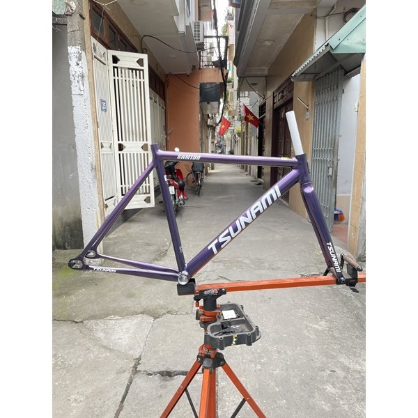 Khung rời xe đạp Fixed Gear Tsunami SNM100 tím nhũ | Shopee Việt Nam