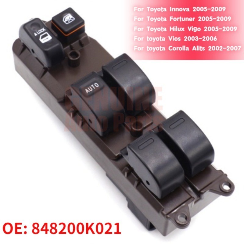 Công tắc chính điều khiển cửa sổ điện cho Toyota Innova Fortuner Hilux ...