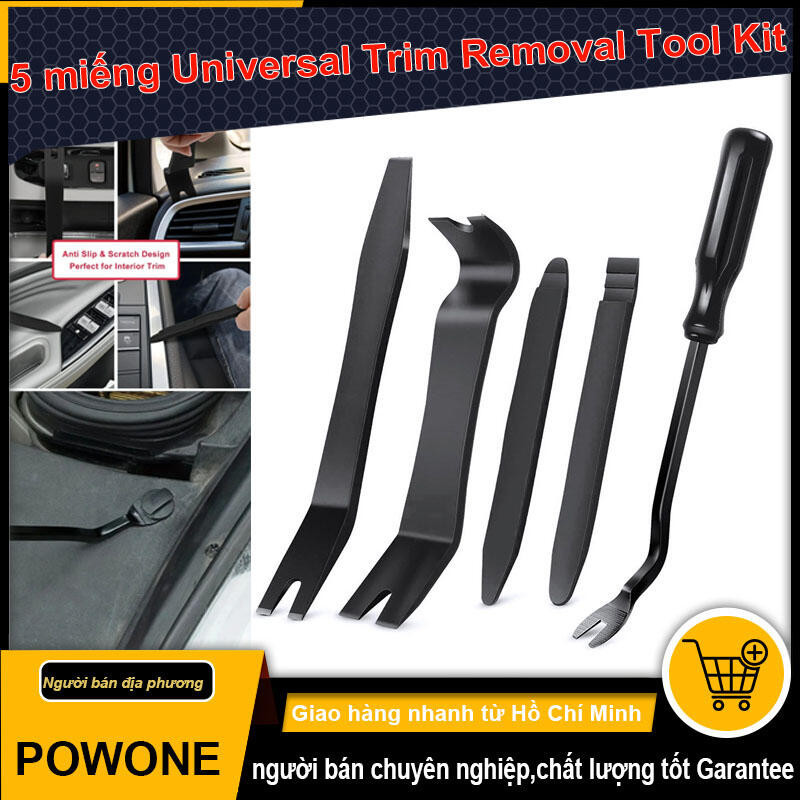 POWONE 5 miếng Universal Trim Removal Tool Kit, ô tô nội thất cửa tấm ...