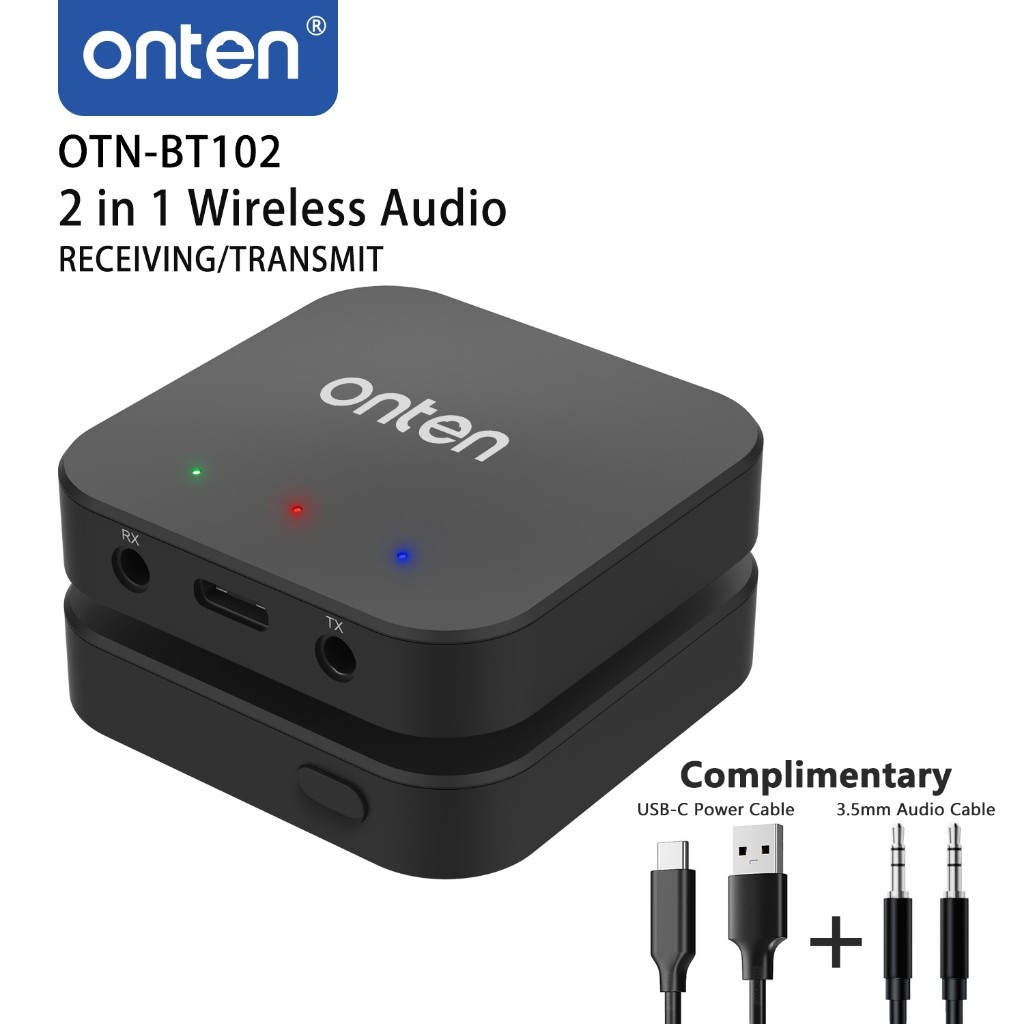 Bộ chuyển đổi ONTEN nhận/truyền âm thanh Bluetooth không dây 2 trong OTN BT102 | Shopee Việt Nam