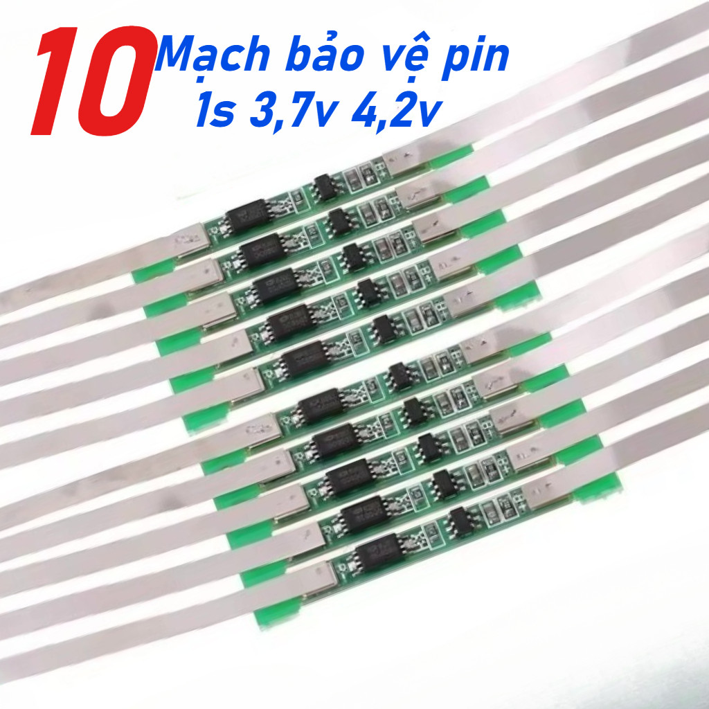 1F Mạch bảo vệ sạc xả tự ngắt 1s 3a cho các loại pin 3.7v 18650 21700, lipo... Làm pin loa pin ...