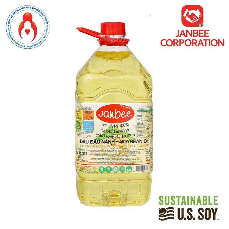 Dầu Ăn Janbee Đậu Nành 5L | Shopee Việt Nam
