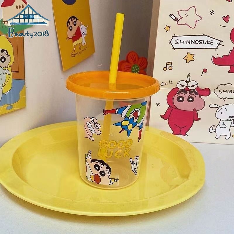 Crayon Shin-chan Cup Hoạt Hình Sáng Tạo Chai Du Lịch Cốc Di Động Cốc ...