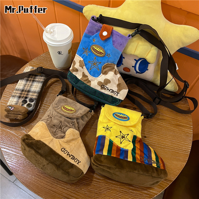 Mr.puffer Cowboy series mới cổ điển bốt sứ giả túi búp bê quà tặng trẻ ...