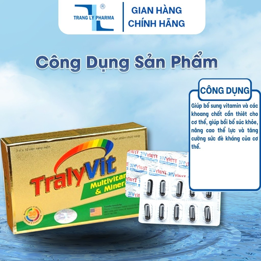 Dược Phẩm Trang Ly Pharma Viên uống Traly Vit bổ sung vitamin, khoáng ...