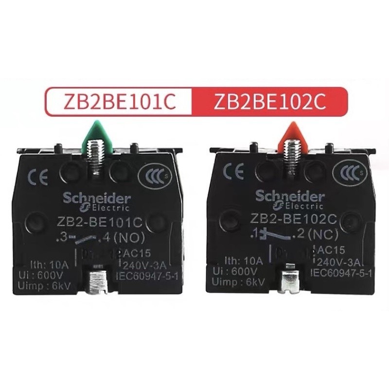 01 Phụ kiện nút nhấn tiếp điểm ZB2-BE101C(NO), ZB2-BE102C(NC) | Shopee Việt Nam
