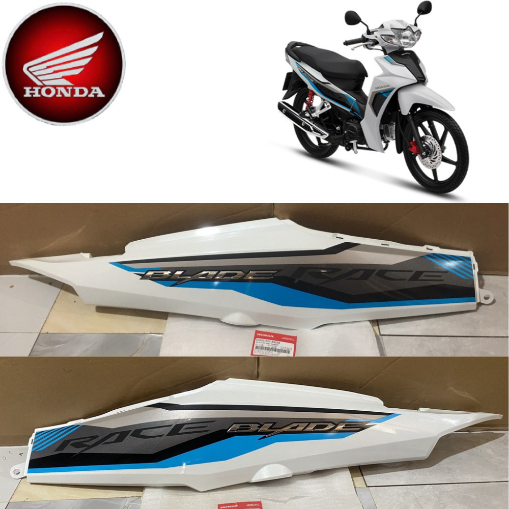 Bộ Ốp Sườn Trái/Phải Wave Blade 110 màu Trắng Tem Xanh Xám Đen *NHB55P ...