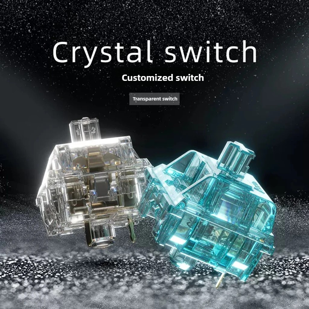Akko Crystal Switch Blue Wine Red Silver Linear 3Pins Nhà máy có thể hoán đổi nóng Công tắc ...
