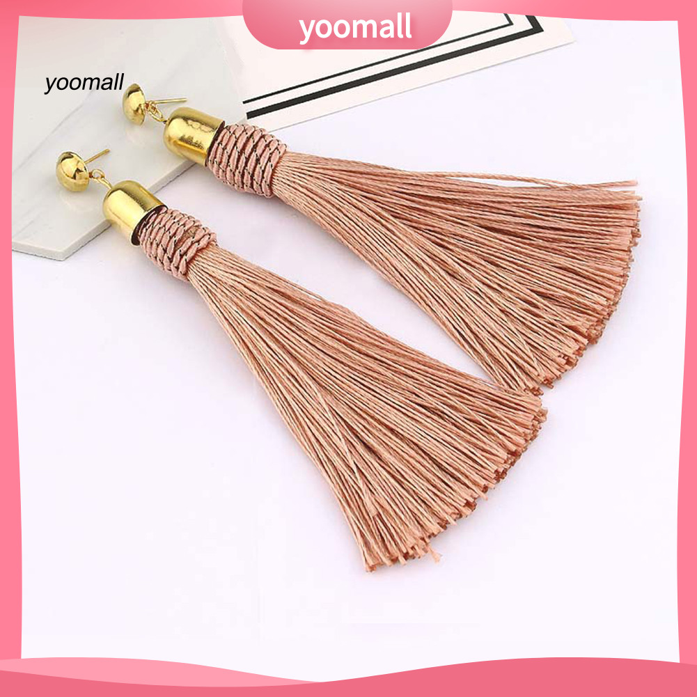 Yo / Bohemian Đám Cưới Tua Rua Tai Dài Tòn Ten Bông Tai Cô Dâu Phù Dâu Trang Sức | Shopee Việt Nam