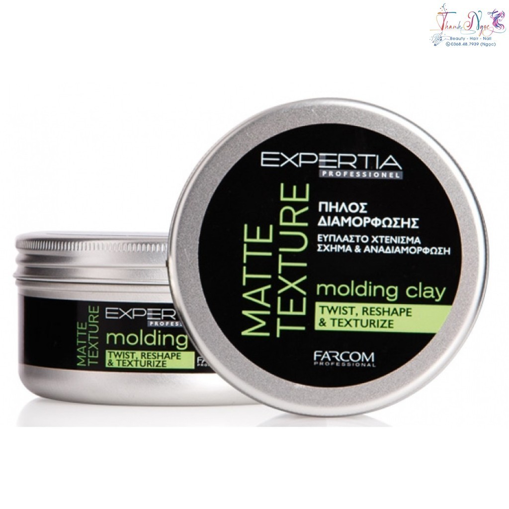 Sáp Mờ Tạo Kiểu Tóc Farcom Expertia Matte Texture Molding Clay 100ml ...