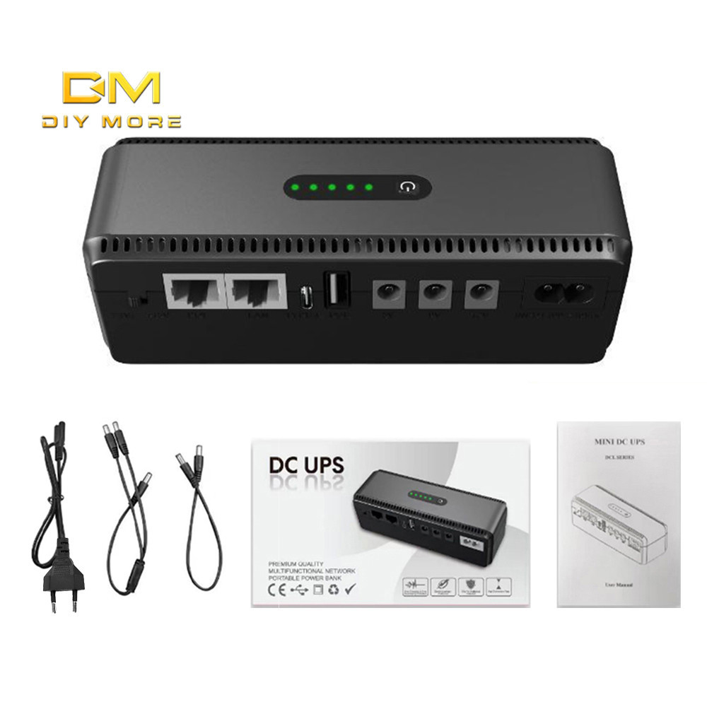 Diymore UPS Router 5V9V12V Màn hình mèo quang học Nguồn điện dự phòng ...