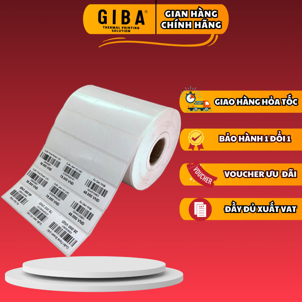 Giấy In Mã Vạch 3 Tem 35x22 mm In Nhiệt (Cuộn 30 Mét) | Shopee Việt Nam