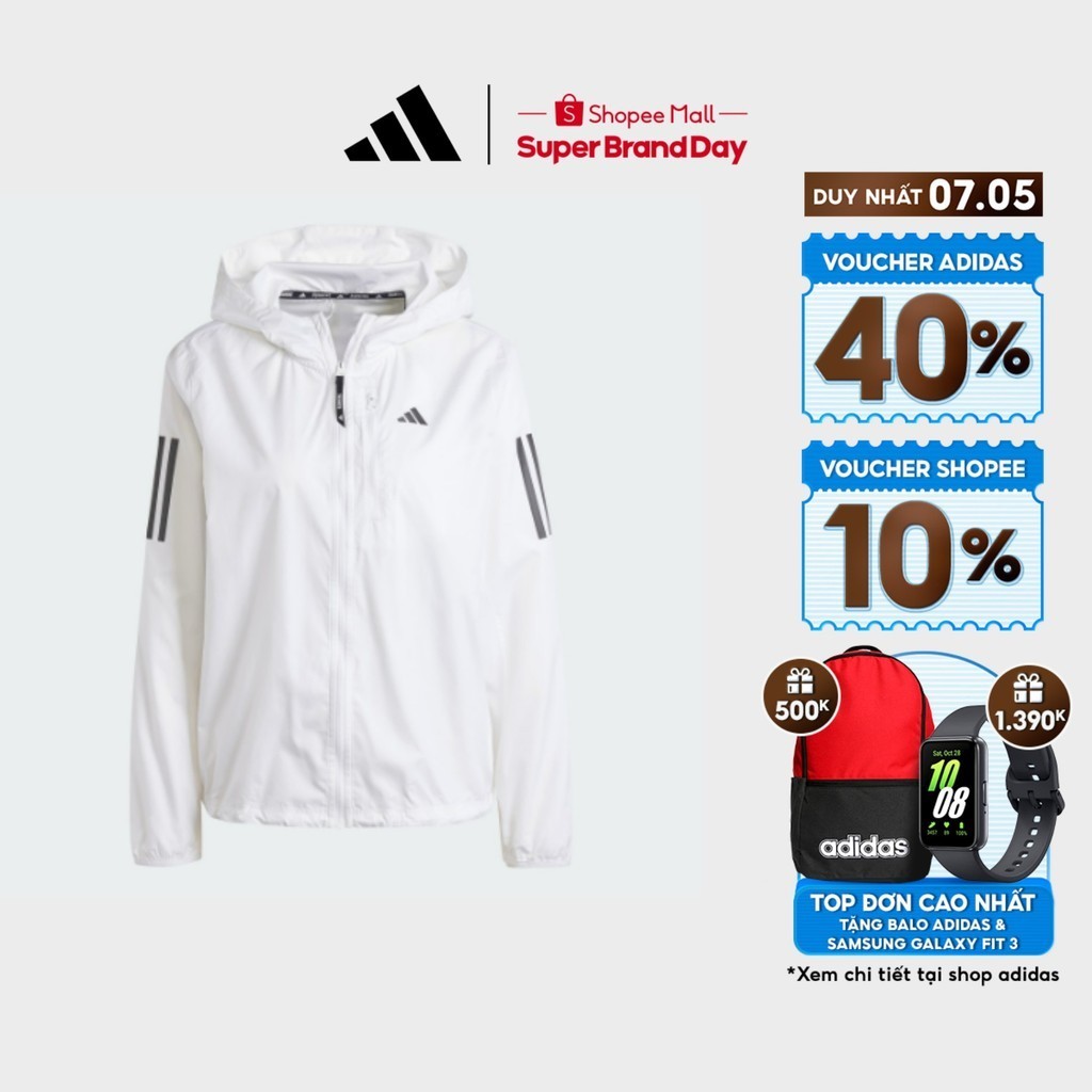 [7.5 - VOUCHER 40%] adidas Chạy Áo Khoác Own The Run Nữ trắng IK7445 ...
