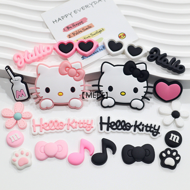 [Meet] 10 Cái / gói KT Hello Kitty Cao Su Mềm DIY Phụ Kiện Trang Sức Vỏ ...