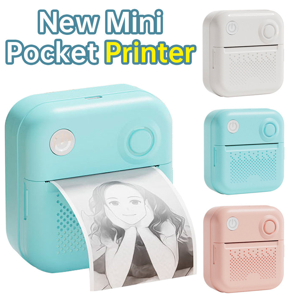 Máy in nhãn nhiệt Mini VIRWIR Bluetooth không dây In ảnh và tài liệu ...