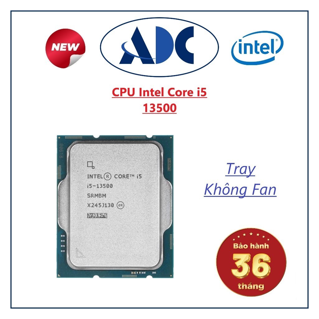 CPU Intel Core i5 13500 TRAY (Up to 4.7GHz, 14 Cores, 20 Threads, 24MB ...