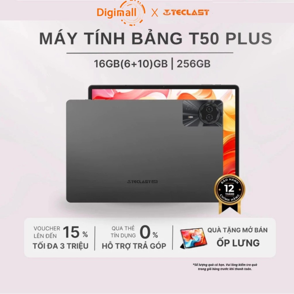 Máy Tính Bảng Teclast T50 PLUS 16GB(6+10)/256GB| FHD 11” | 8000mAh ...