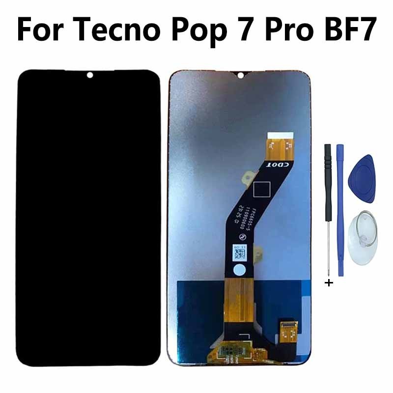 Dành cho Tecno Pop 7 Pro BF7 Màn hình LCD Bộ số hóa màn hình cảm ứng ...