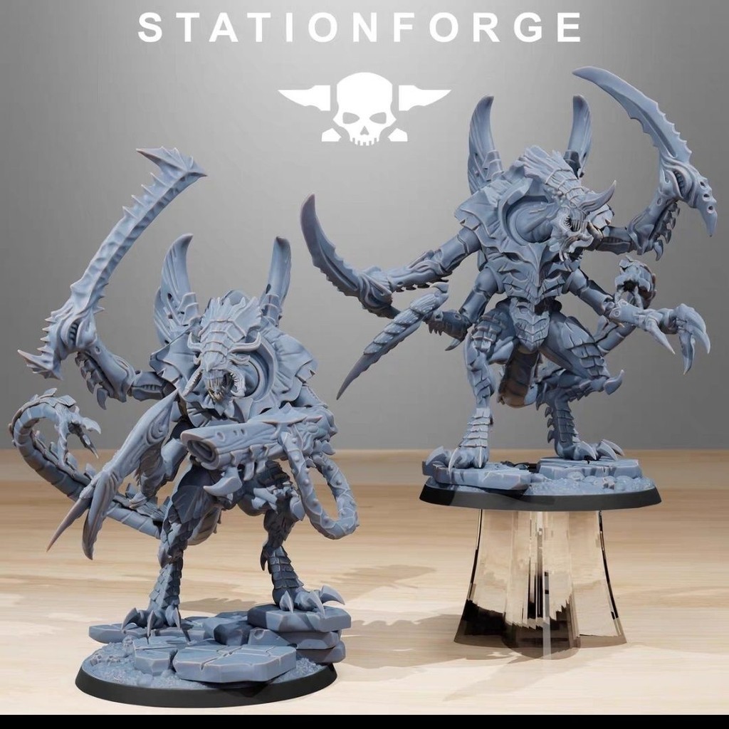 War Hammer40kTyron70mm Warrior Worm Assembled Infantry Melee Long ...