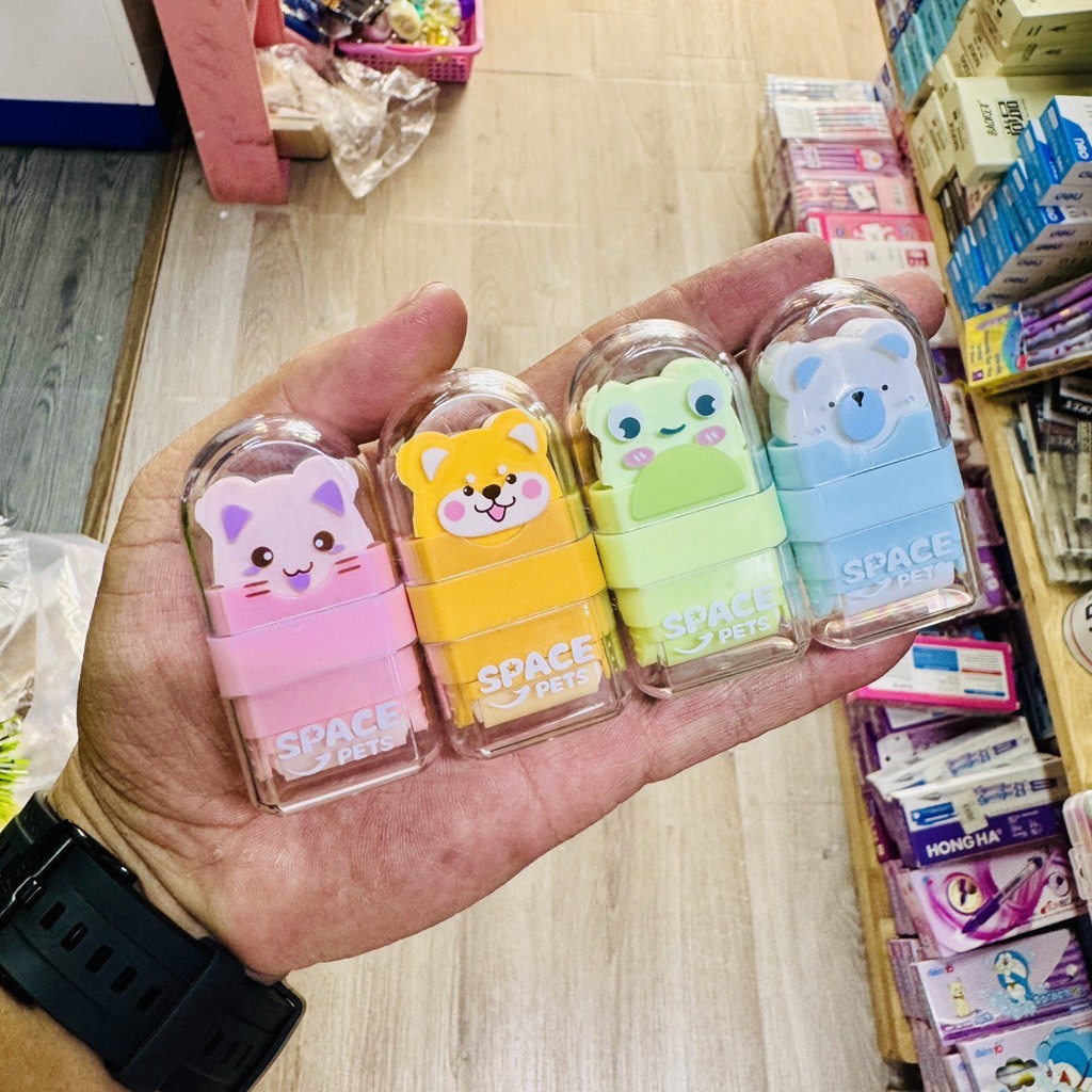 GÔM TẨY CÓ CON LĂN BỤI HÌNH CON VẬT M&G AXPQ557 - [VPP-NS EmBoy] - ẢNH THẬT | Shopee Việt Nam