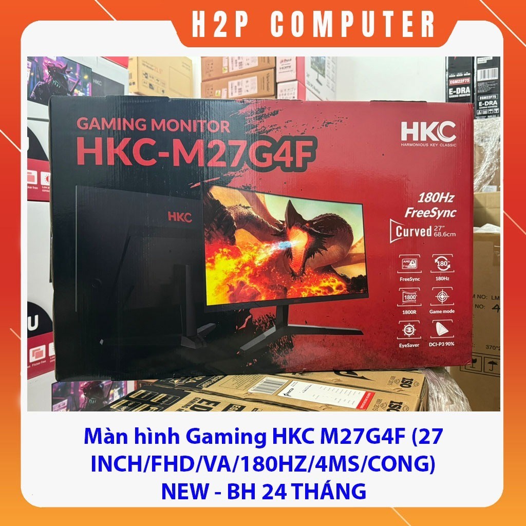 Màn hình Gaming HKC M27G4F (27 INCH/FHD/VA/180HZ/4MS/CONG) chuyên phòng ...