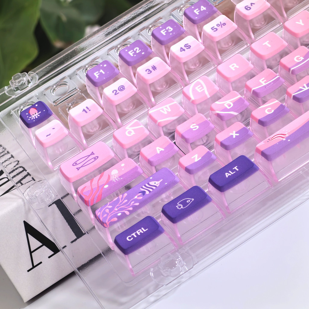 116 Chìa Khóa Thế Giới Dưới Nước Keycap Pudding Pha Lê Trong Suốt ASA ...