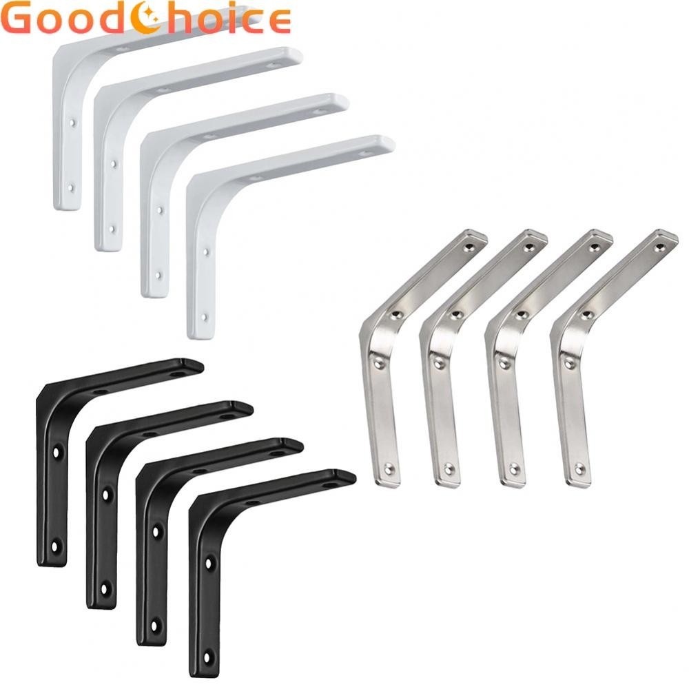 Sturdy L Shaped Steel Shelf Wall Mount Brackets Sleek Design Easy ...