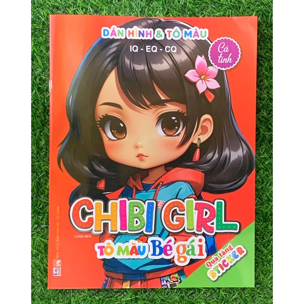 Sách - Tô Màu Thiếu Nhi - Chibi Girl Tô Màu Bé Gái - Cá Tính - Dán hình & Tô Màu (kèm sticker ...